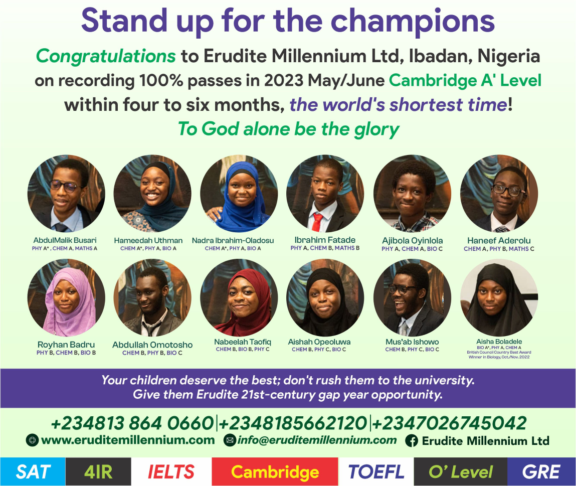 About Erudite Programmes - Erudite Millennium Ltd